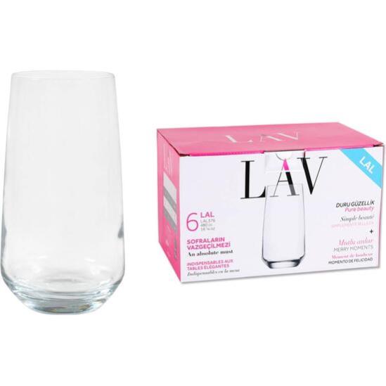 SET DE 6 VASOS ALTO 480CC GAMA LAL | LAV | Leroy Merlin