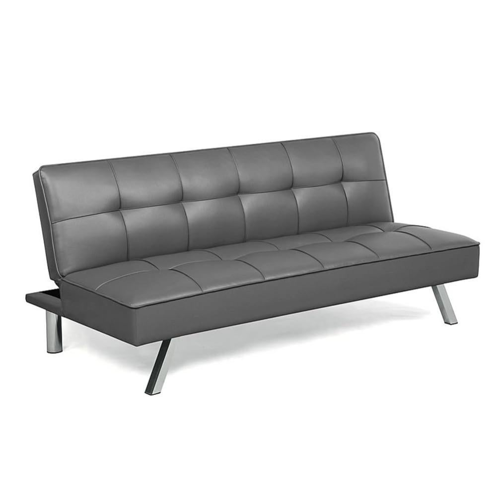 Divano letto da 3 Posti con schienale ribaltabile e gambe in metallo ...