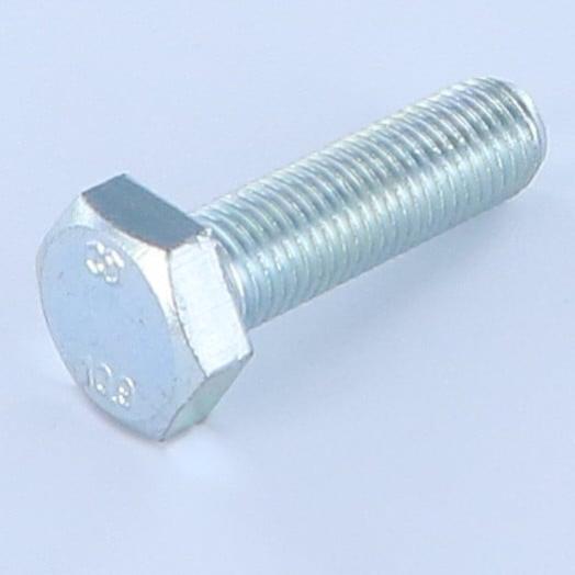 Vis métaux Tête hexagonale TH M10X35 Classe 10.9 Filetage total Pas fin Pas de 125 Acier zingué ...