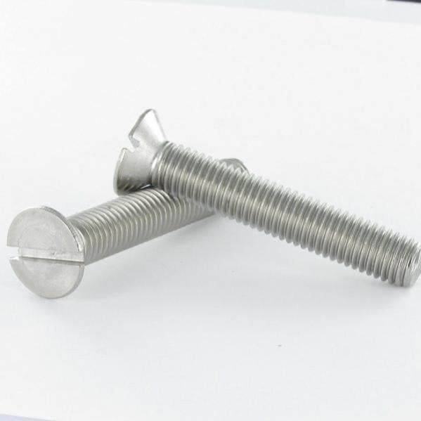 Vis métaux Tête fraisée TF Fendue M6X25 Inox A4 - 200 pièces | Leroy Merlin