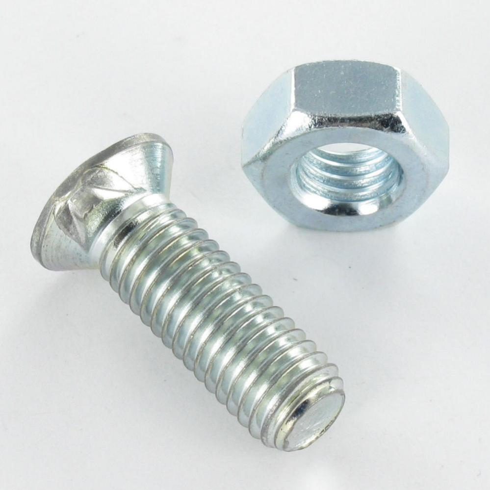 Boulon de charrue Tête fraisée TF M10X30 2 Ergots Classe 8.8 Acier brut ...