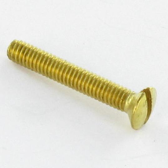 Vis métaux Laiton Tête fraisée bombée TFB Fendue M6X40 - 200 pièces | Leroy Merlin