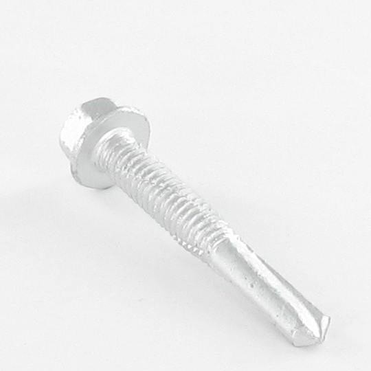 Vis autoperceuse Bimétal Tête hexagonale TH Embase collerette 5.5X50 Bimétal Acier / Inox A2 ...