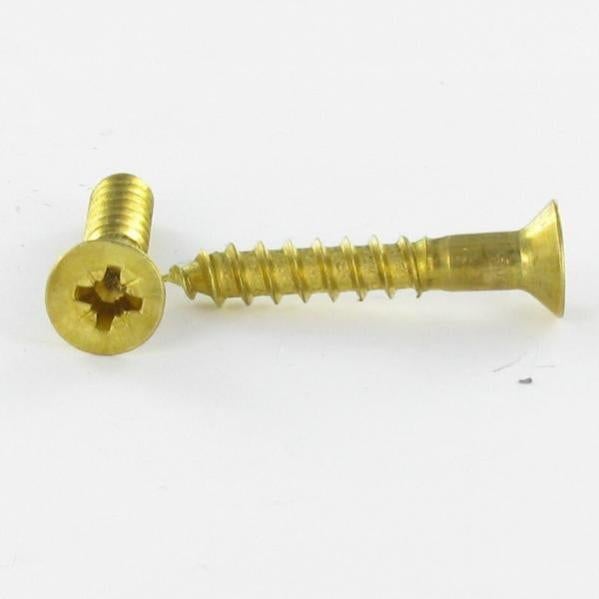 Vis bois Laiton Tête fraisée TF Pozi N°2 4X30 - 10 pièces | Leroy Merlin