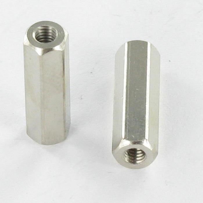 Entretoise Laiton nickelé Hexagonal 5X17 M3 - 100 pièces | Leroy Merlin