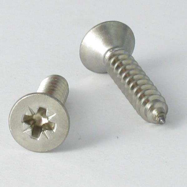 Vis tôle Tête fraisée TF Pozi 3.5X25 Inox A4 - 10 pièces | Leroy Merlin