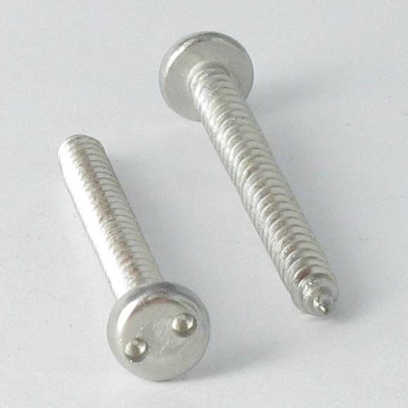 Vis tôle Inviolable Tête cylindrique TC Snake eyes 4.8X38 Inox A2 - 100 ...