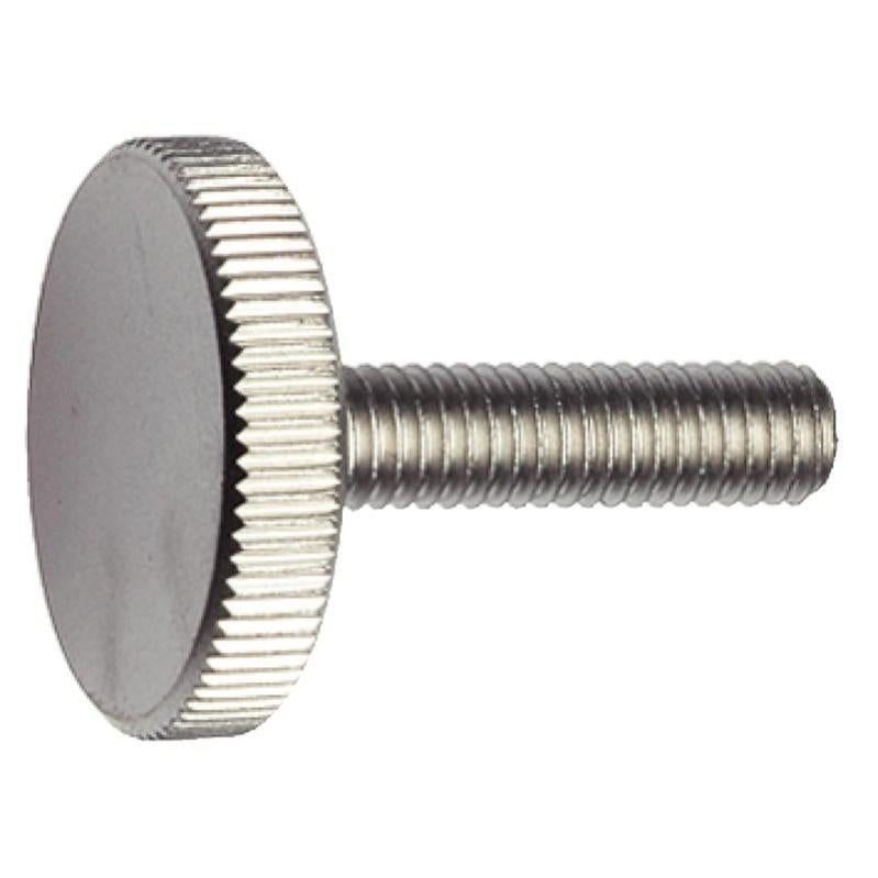 Vis métaux moletée forme basse Inox A1 M6X12 - 100 pièces | Leroy Merlin