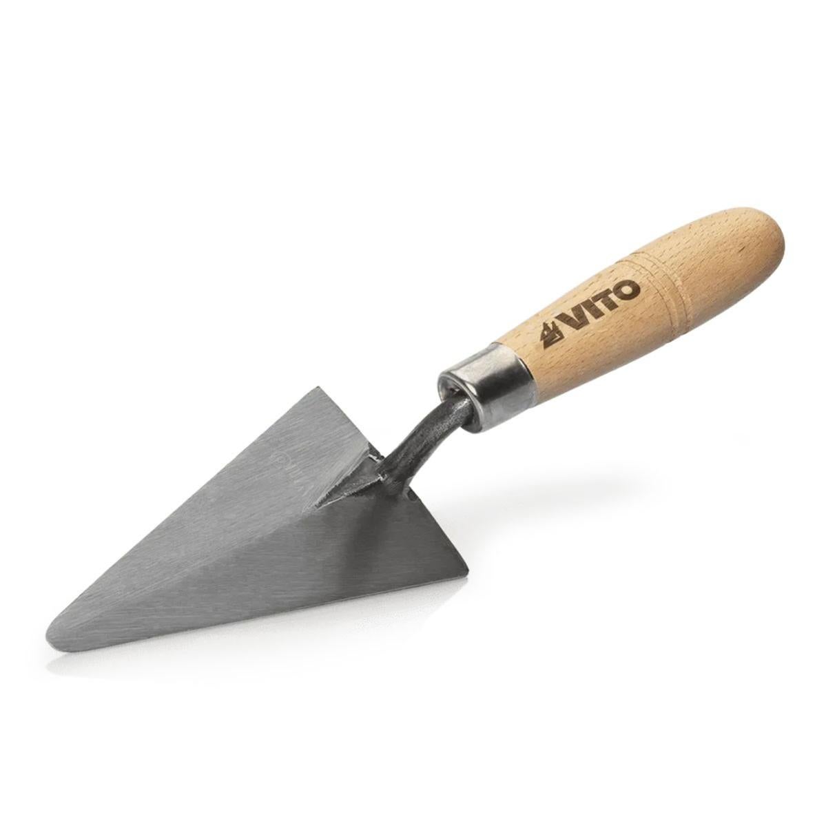 Llana triangular forjada 120mm con punta redonda Acero templado Mango ...