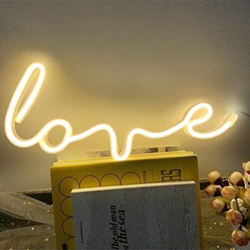 Love Enseigne au Néon Néon Lumière pour mur Décor, USB ou Batterie LED ...