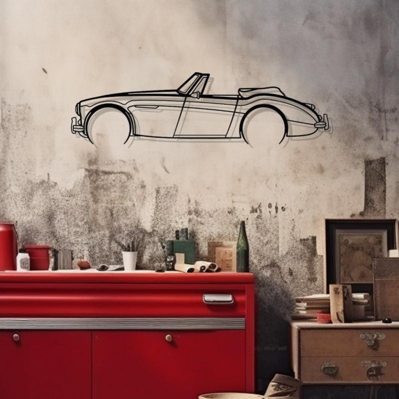 SILHOUETTE DE VOITURE - AUSTIN HEALEY 3000 détaillée - 1966 ...