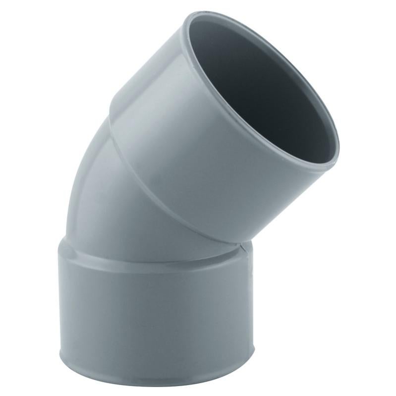 Pvc Evacuazione gamma PRO 45° femmina/femmina Ø75 | Leroy Merlin