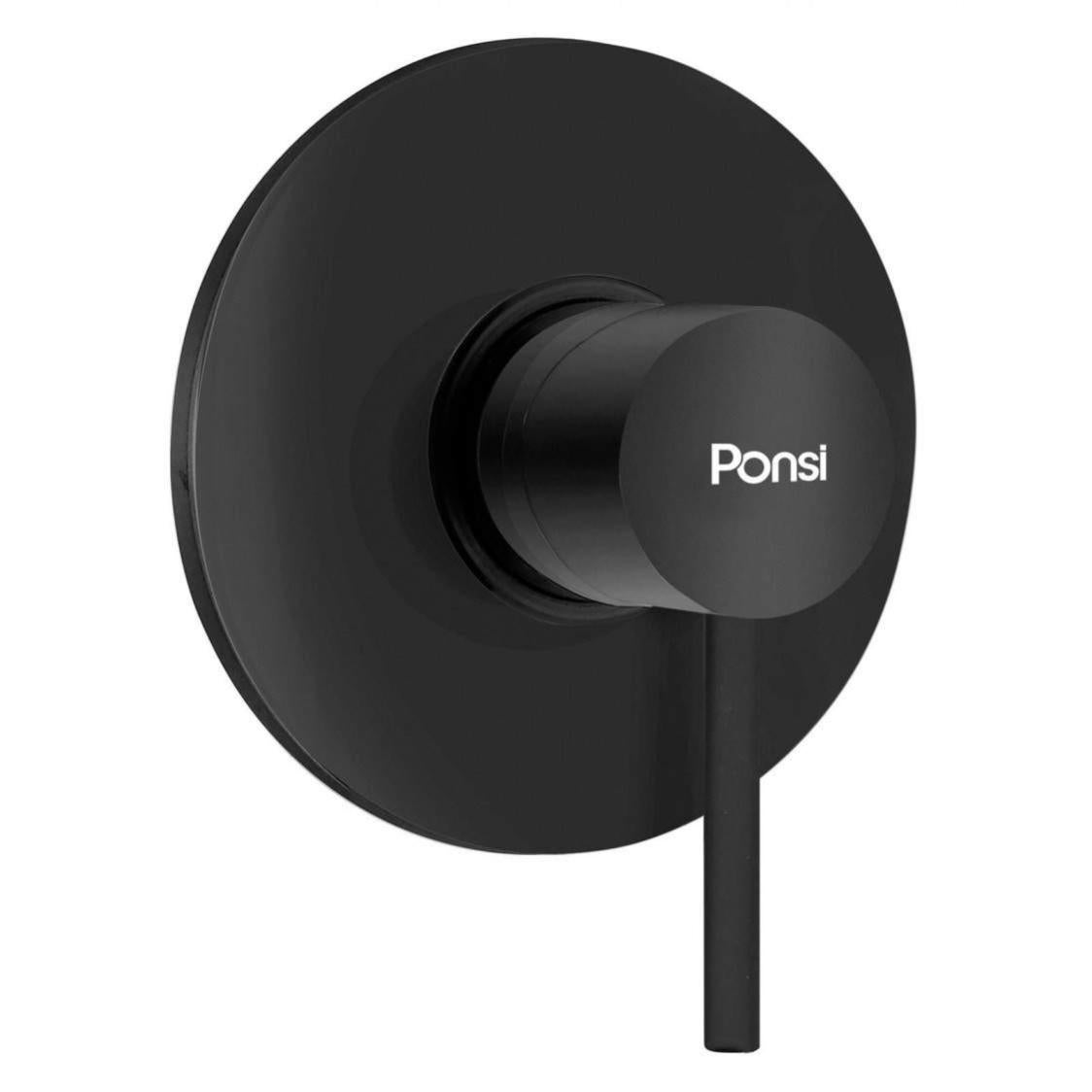 Miscelatore doccia incasso 1 uscita in ottone colore nero opaco Ponsi ...