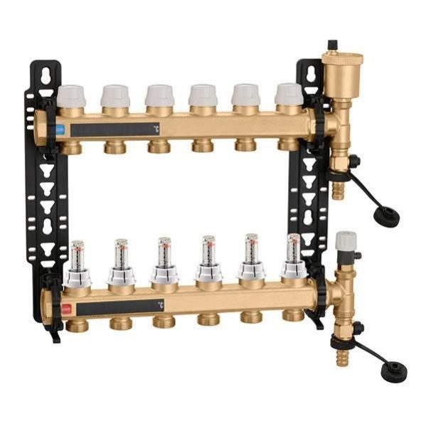 Collettore premontato con attacco 1" Caleffi 6646 - 2 | Leroy Merlin