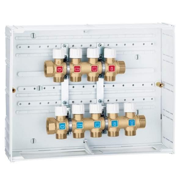 Collettori di distribuzione idrosanitaria preassemblati Caleffi 360 ...