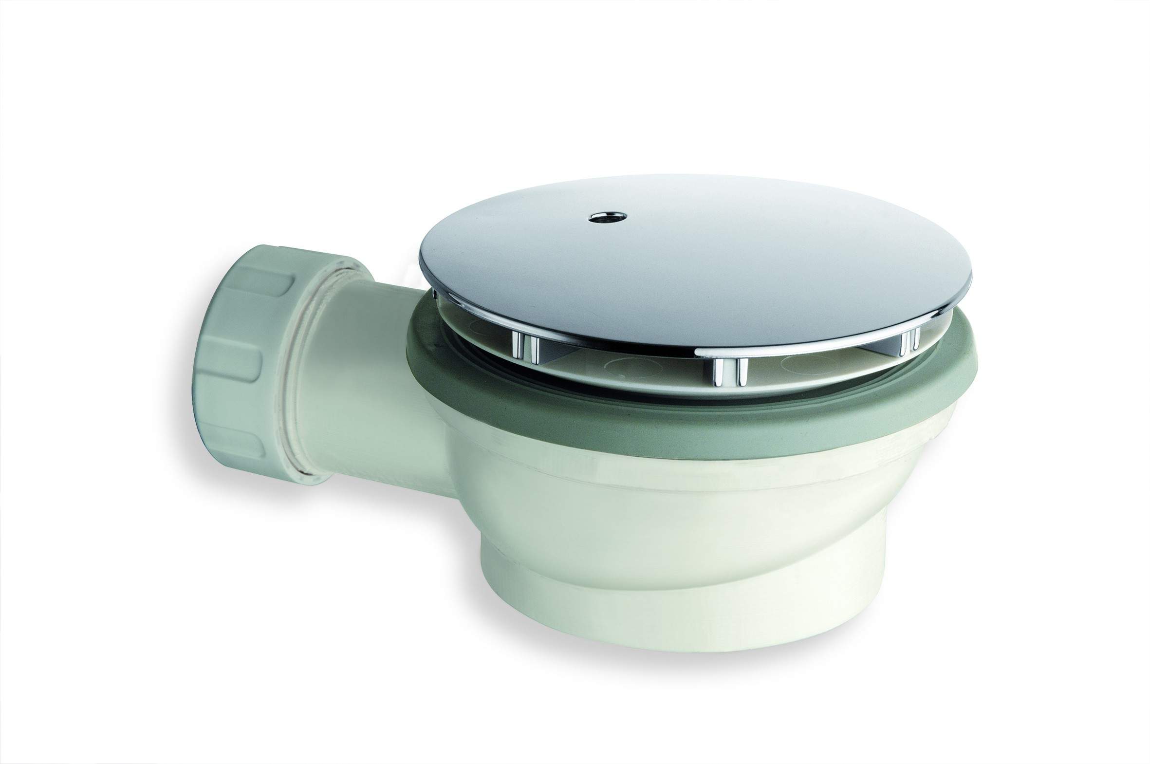 Pileta sifonada para plato de ducha inspeccionable Agujero plato ducha ø 90 mm tapa Ø 120 mm ...