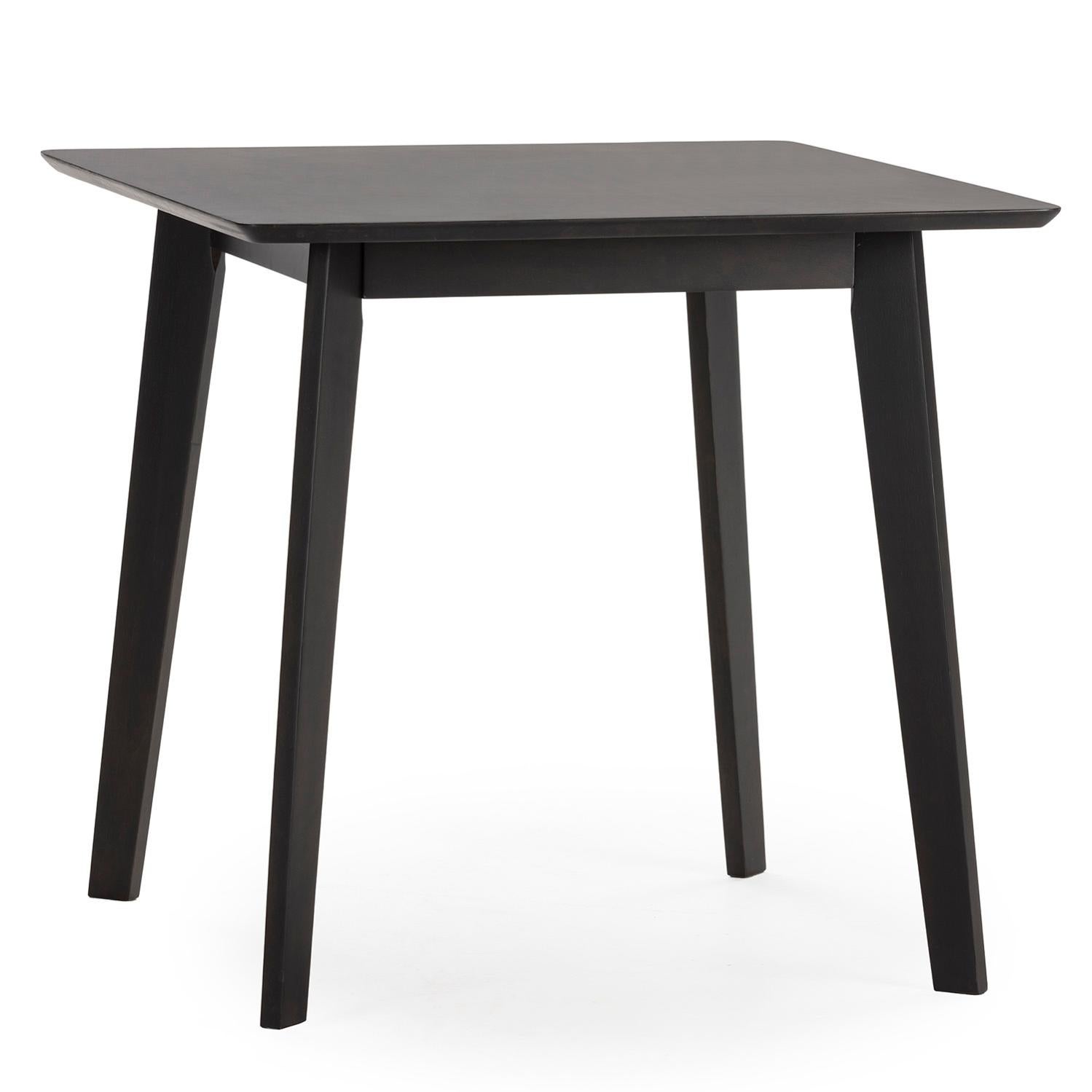Table à manger Pomago 80x80 cm Couleur Noir | Leroy Merlin