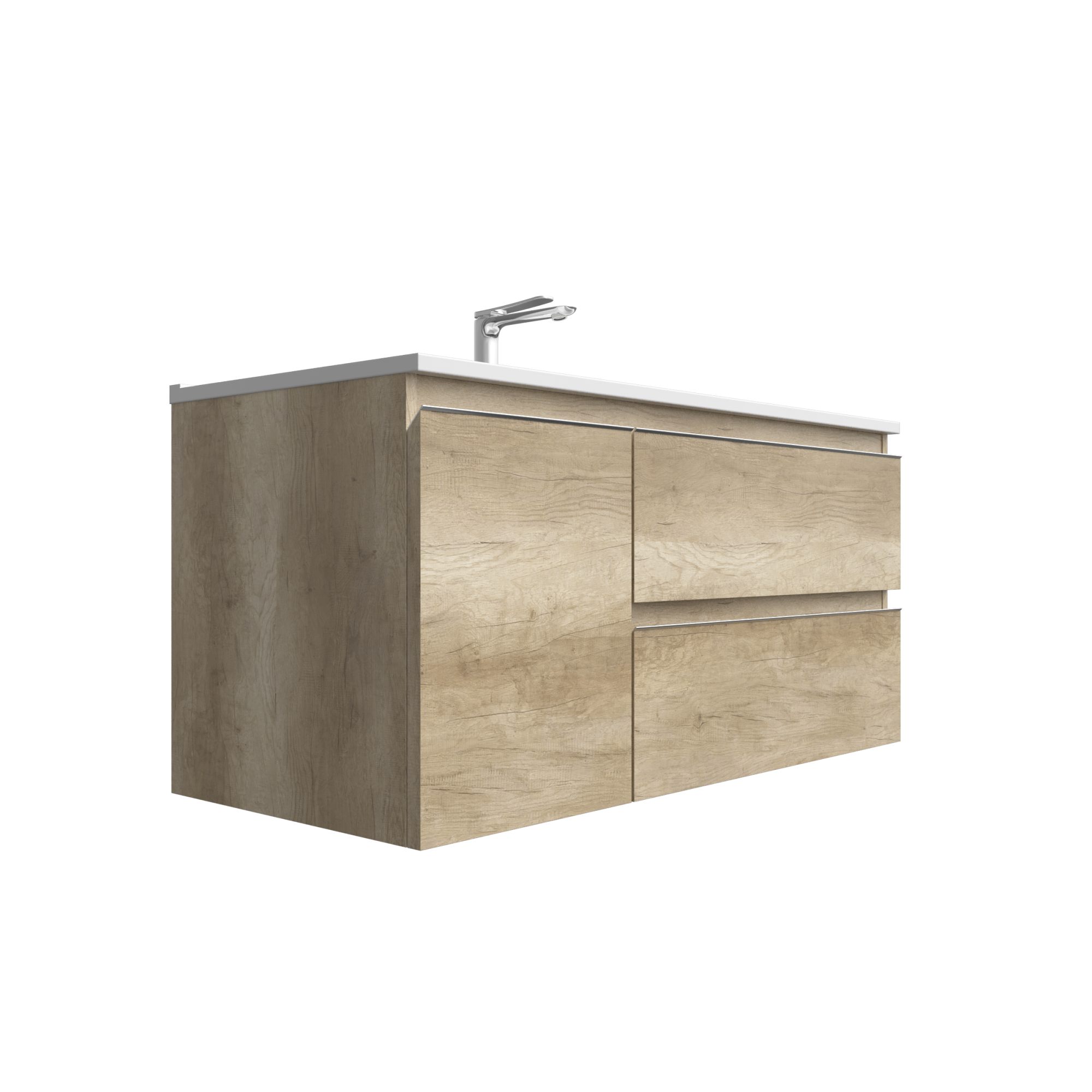 Mueble de Baño de alta calidad con 2 cajones, 1 puerta y Lavabo ...