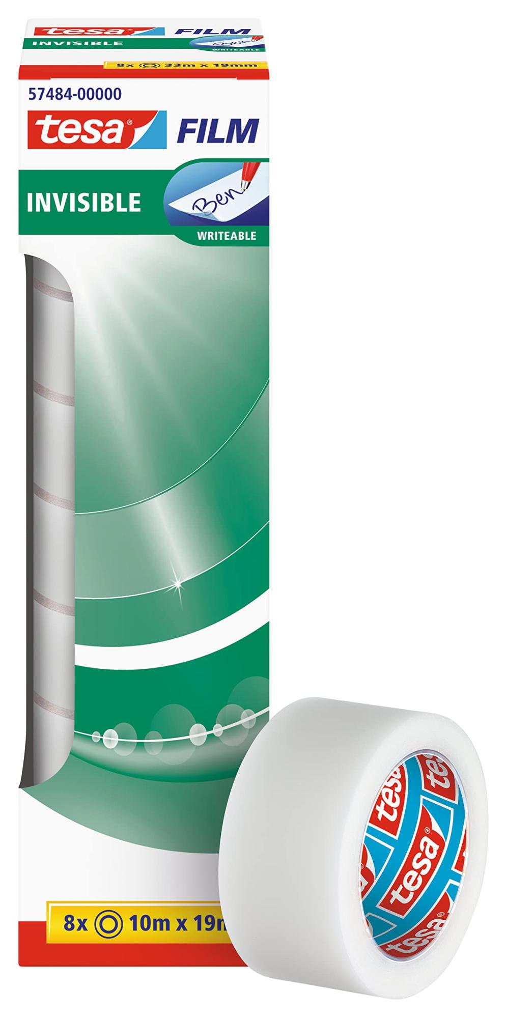 Tesa Film Invisible - Nastro adesivo invisibile opaco, resistente all ...