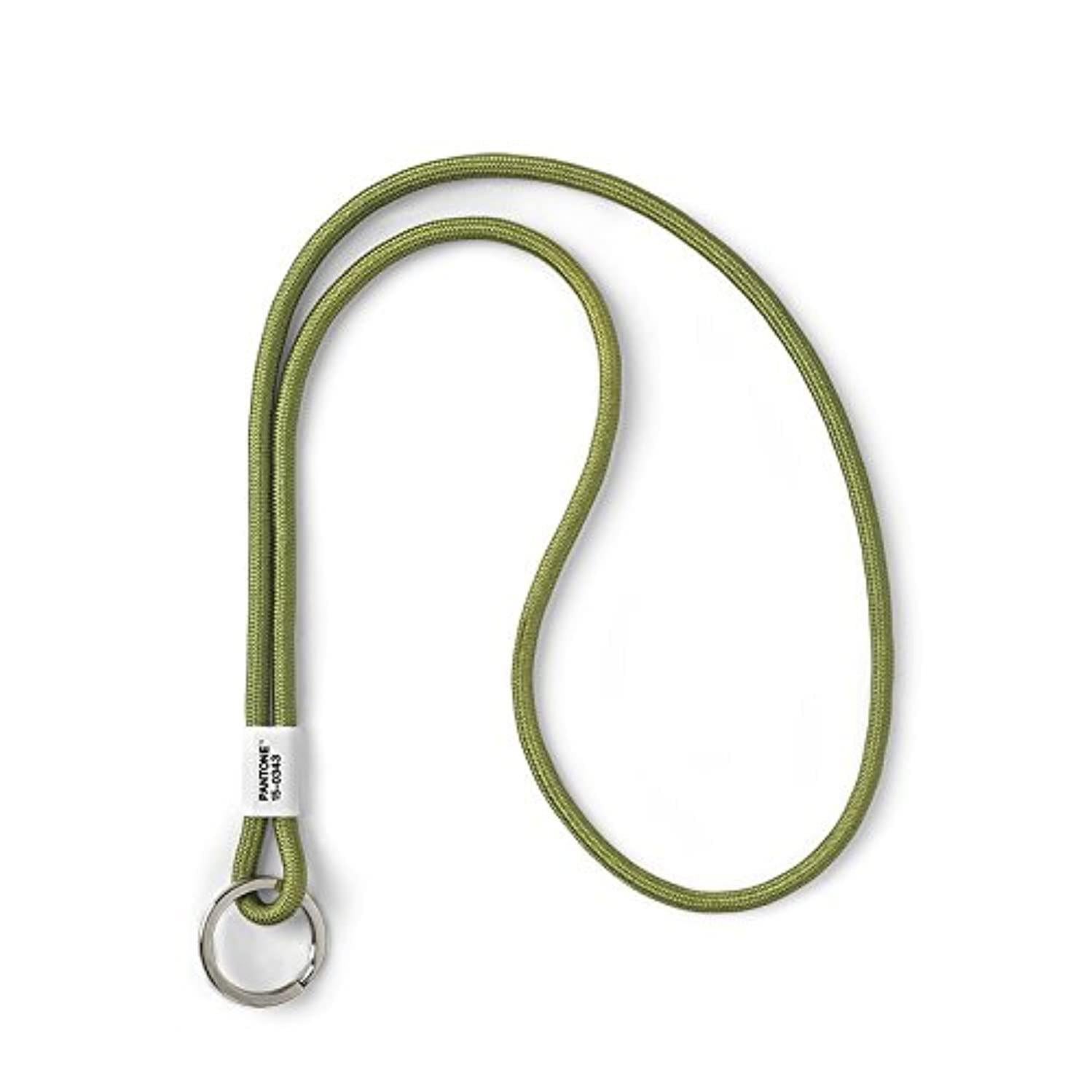 PANTONE Key Chain L, long key hanger, nylon, green, Greenery 15-0343 ...