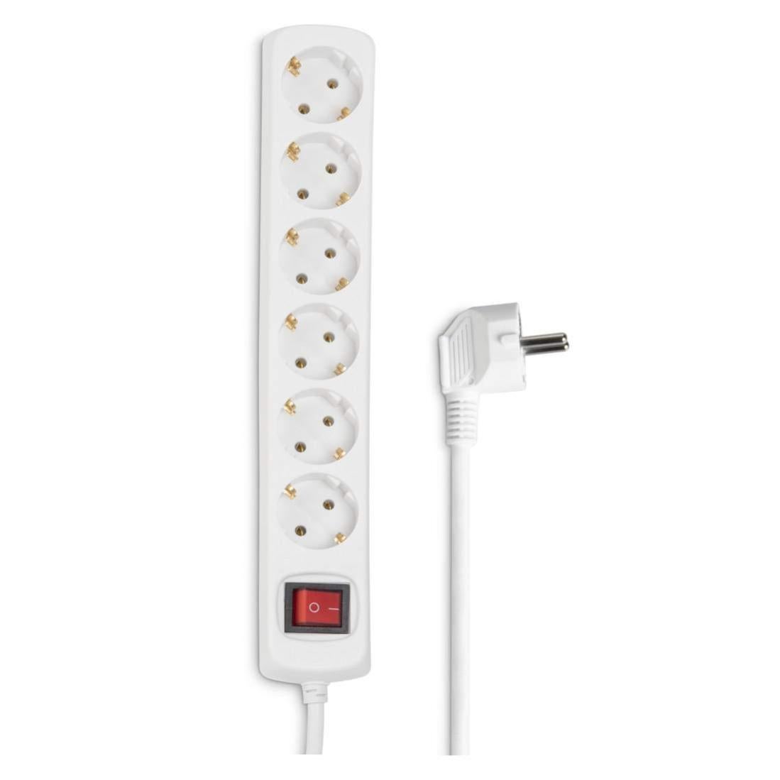 Hama 00030384 1.4m power extension - Power Extensions (White, 1.4 m ...