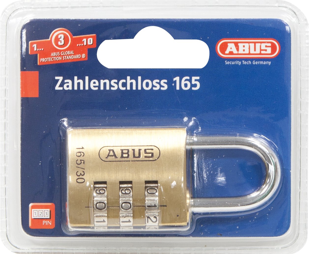 ABUS Serratura a combinazione 165/30 - lucchetto in ottone - con codice ...