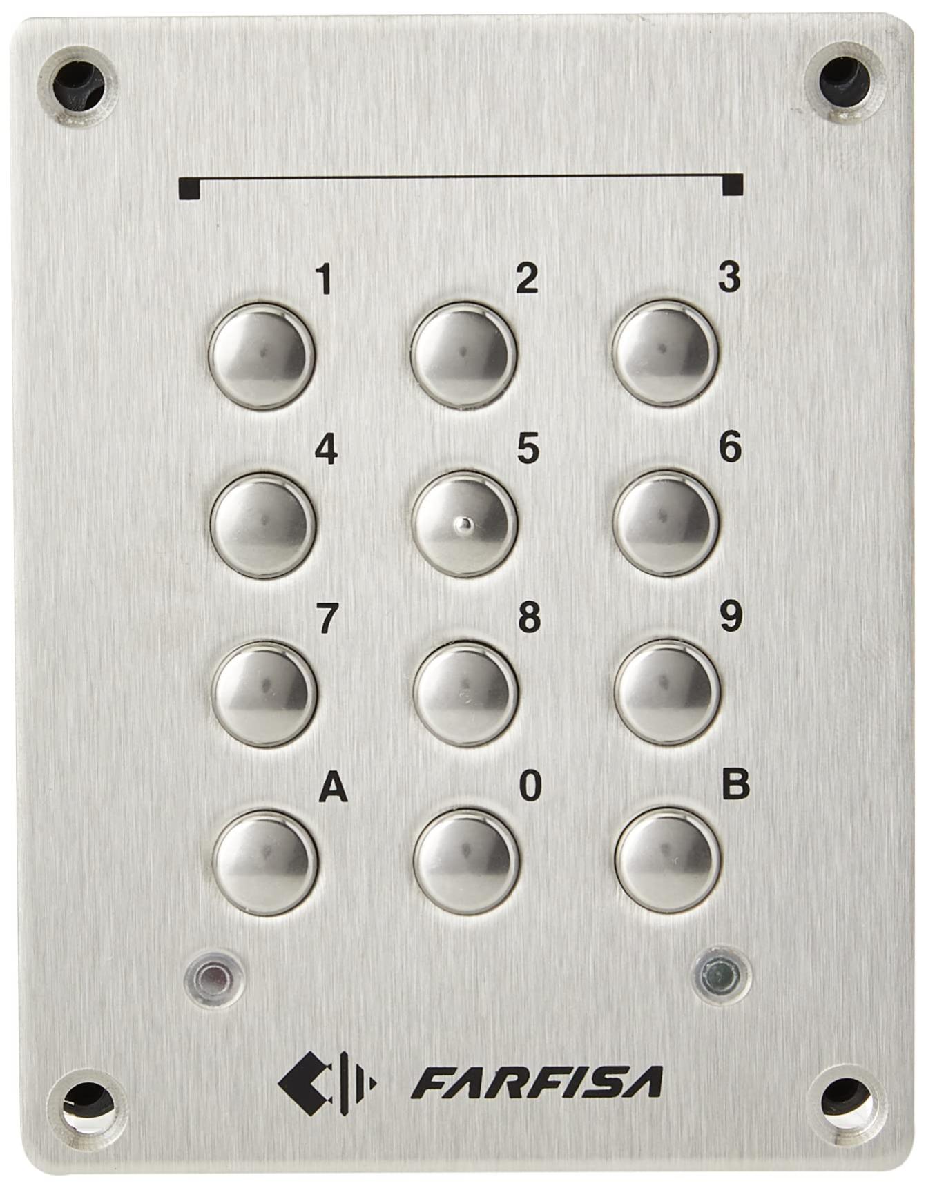 Farfisa FC32P - Lucchetto a codice, installazione a incasso, 2 contatti di controllo, in acciaio ...