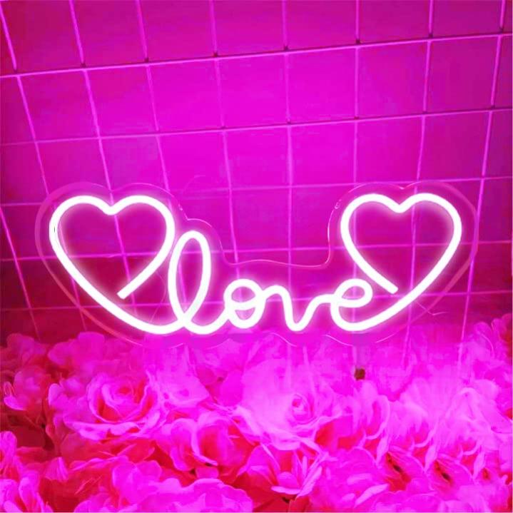 Néon Love Signs Light LED Amour Art Décoratif Signe de Chapiteau ...