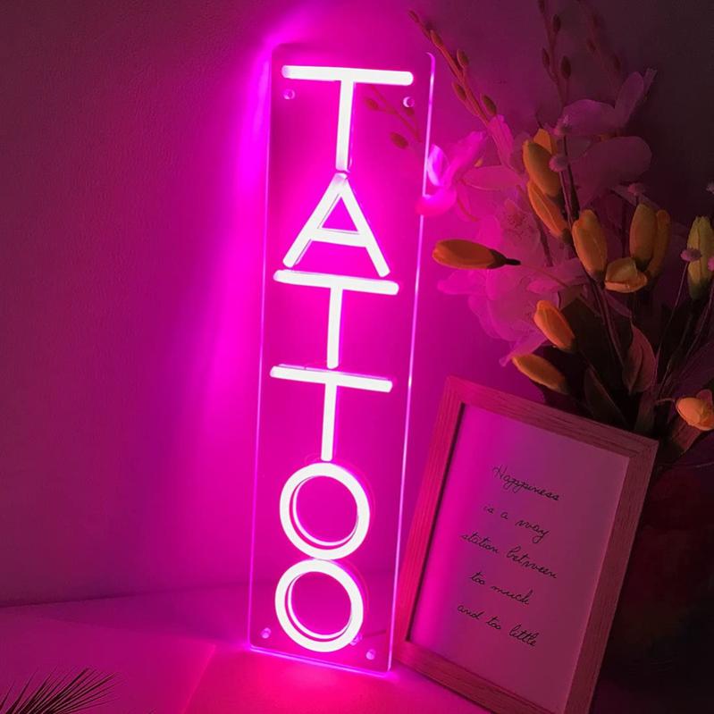 TATTOO Neon Sign Light LED Alimentée par USB pour de tatouage Studio ...