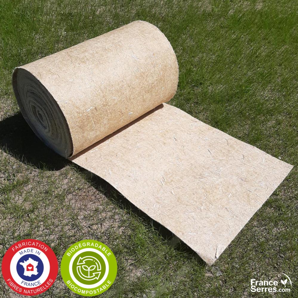 Toile de paillage en chanvre en rouleau de 30m - 100% naturel | Leroy ...
