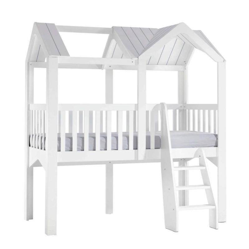 Letto alto legno bianco 223.8x209.4x110.3cm | Leroy Merlin