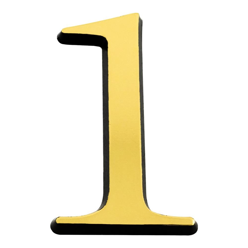 Chiffre 1 Or Hauteur 60mm - 4623269 | Leroy Merlin