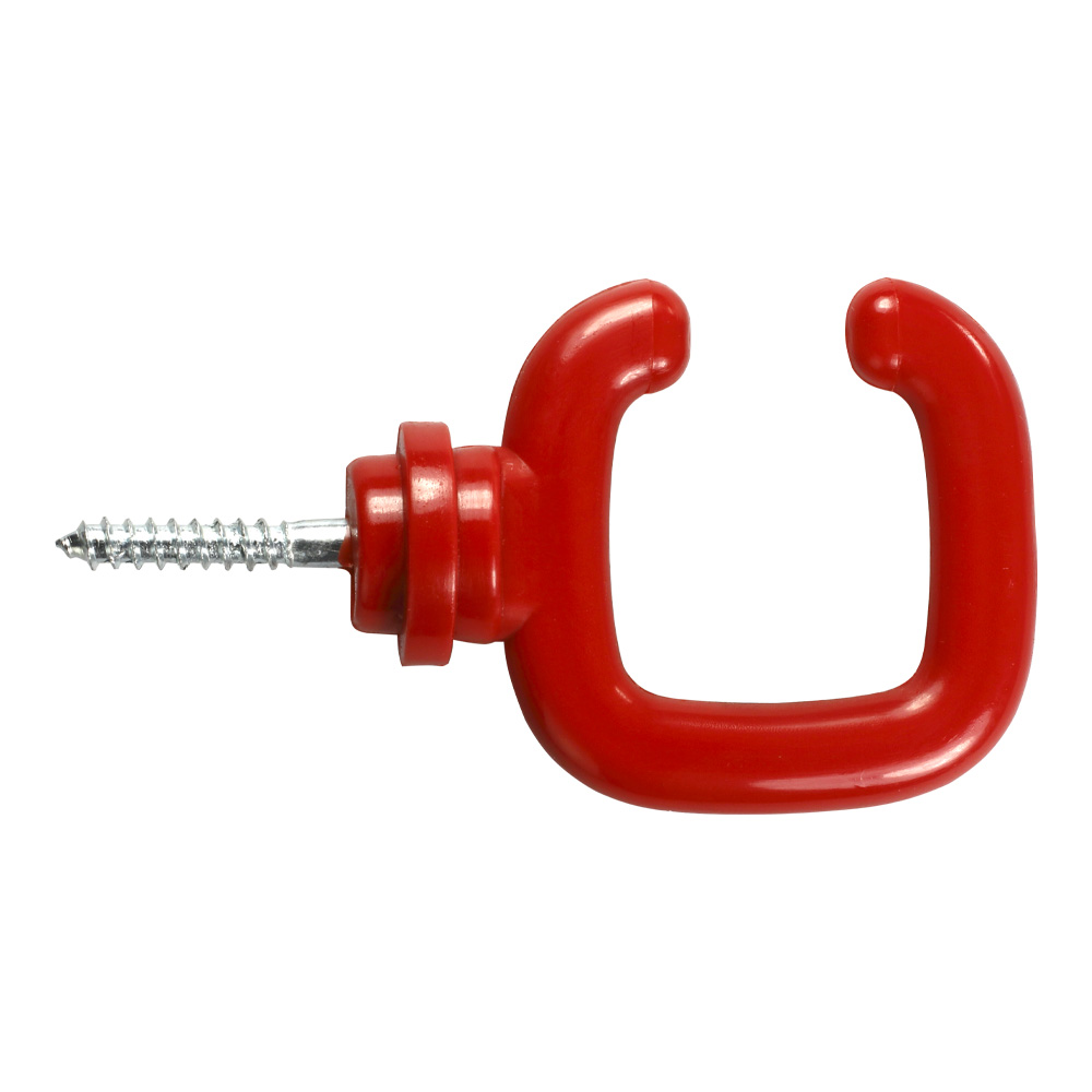 Crochet ouvert a vis PA Rouge - 1812512 | Bricoman