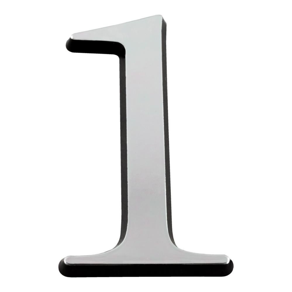 Chiffre 1 Argent Hauteur 60mm - 4622842 | Leroy Merlin
