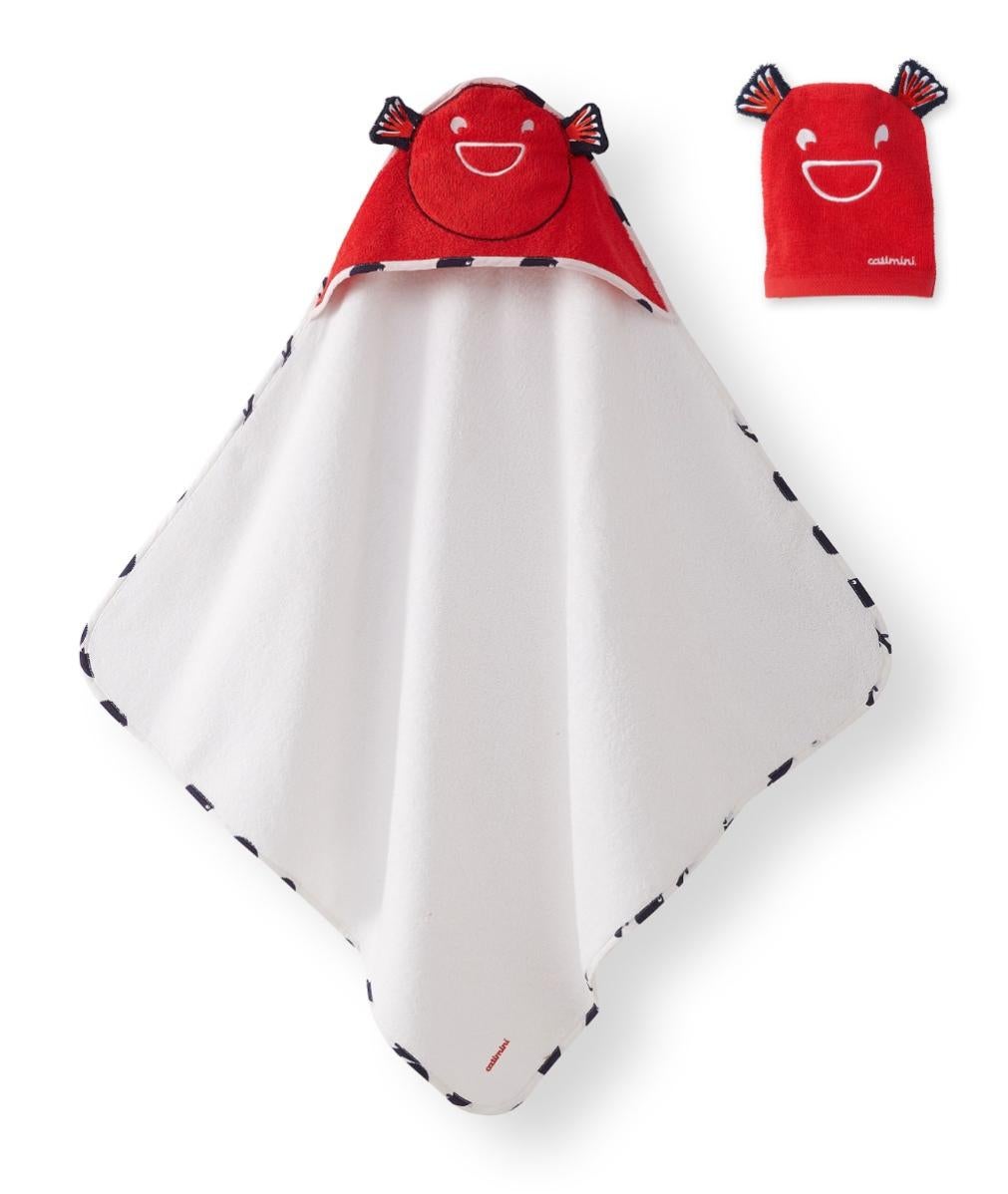 Serviette De Bain A Capuche Mignonne Pour Bebe 80x80 cm + Gant De ...