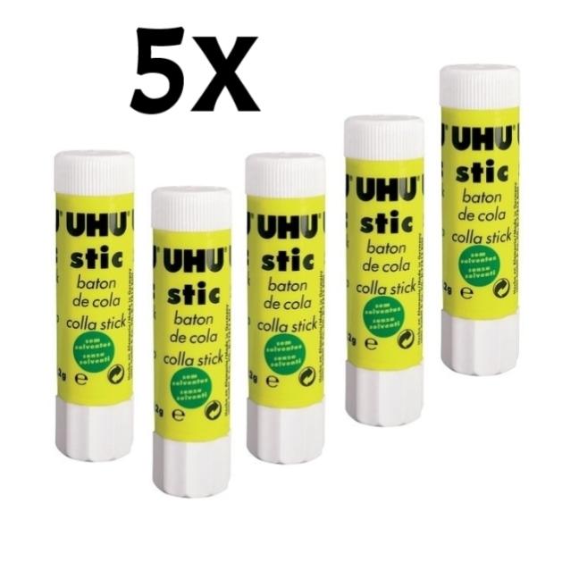 5 x Colla multiuso/Colla stic/Adesivo senza solventi 8,2g UHU | Leroy ...