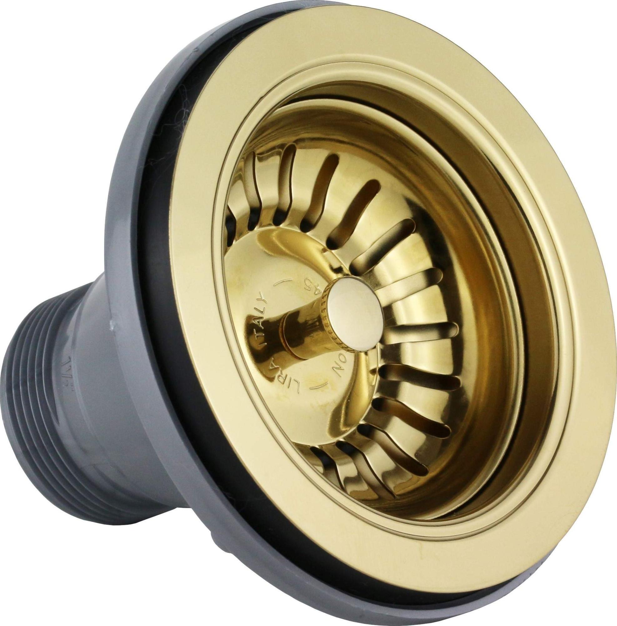 Bonde universel pour éviers de cuisine en couleur or LIRA 1945.049 ...