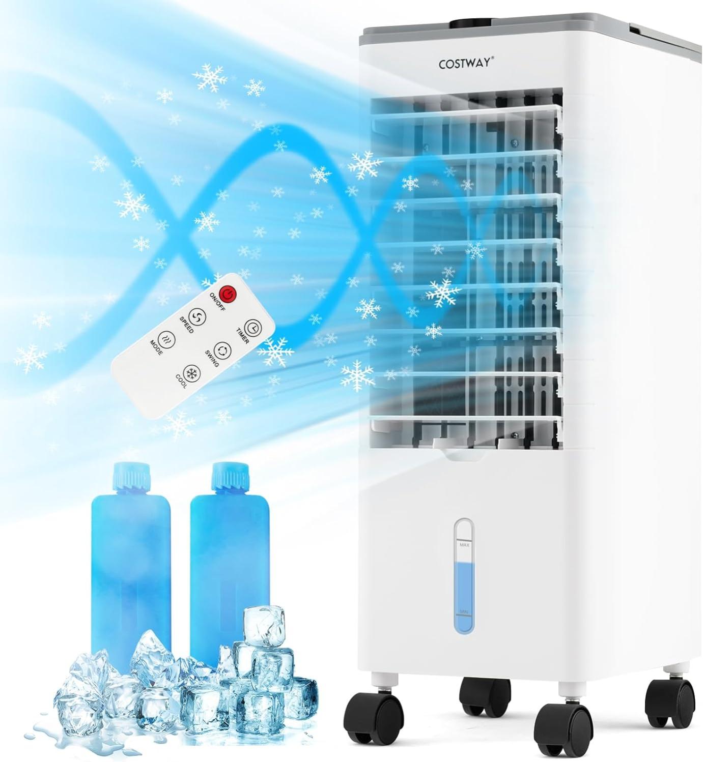 Rafraichisseur d'Air Mobile 3 Modes 3 Vitesses de Vent, Refroidisseur d ...