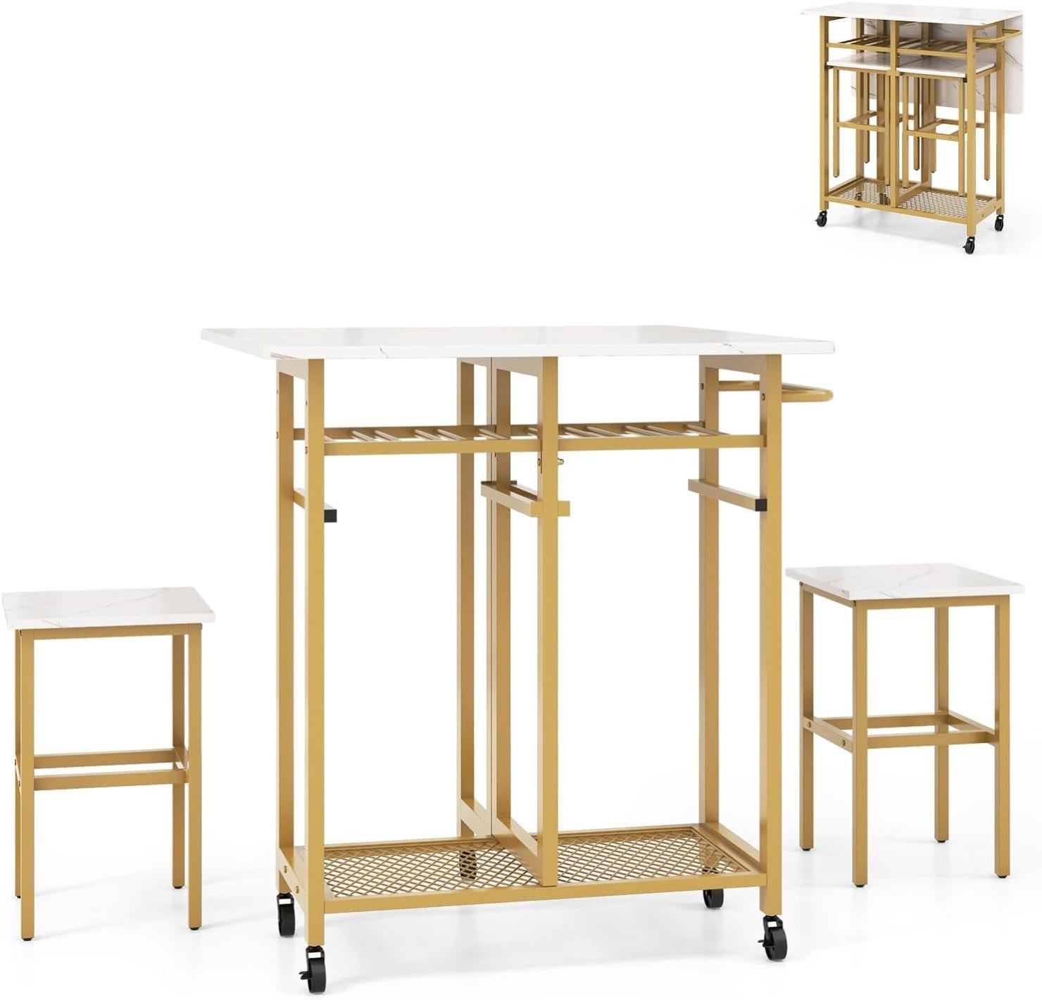 Table Pliante Interieur, Table Extensible , Desserte îlot Central ...