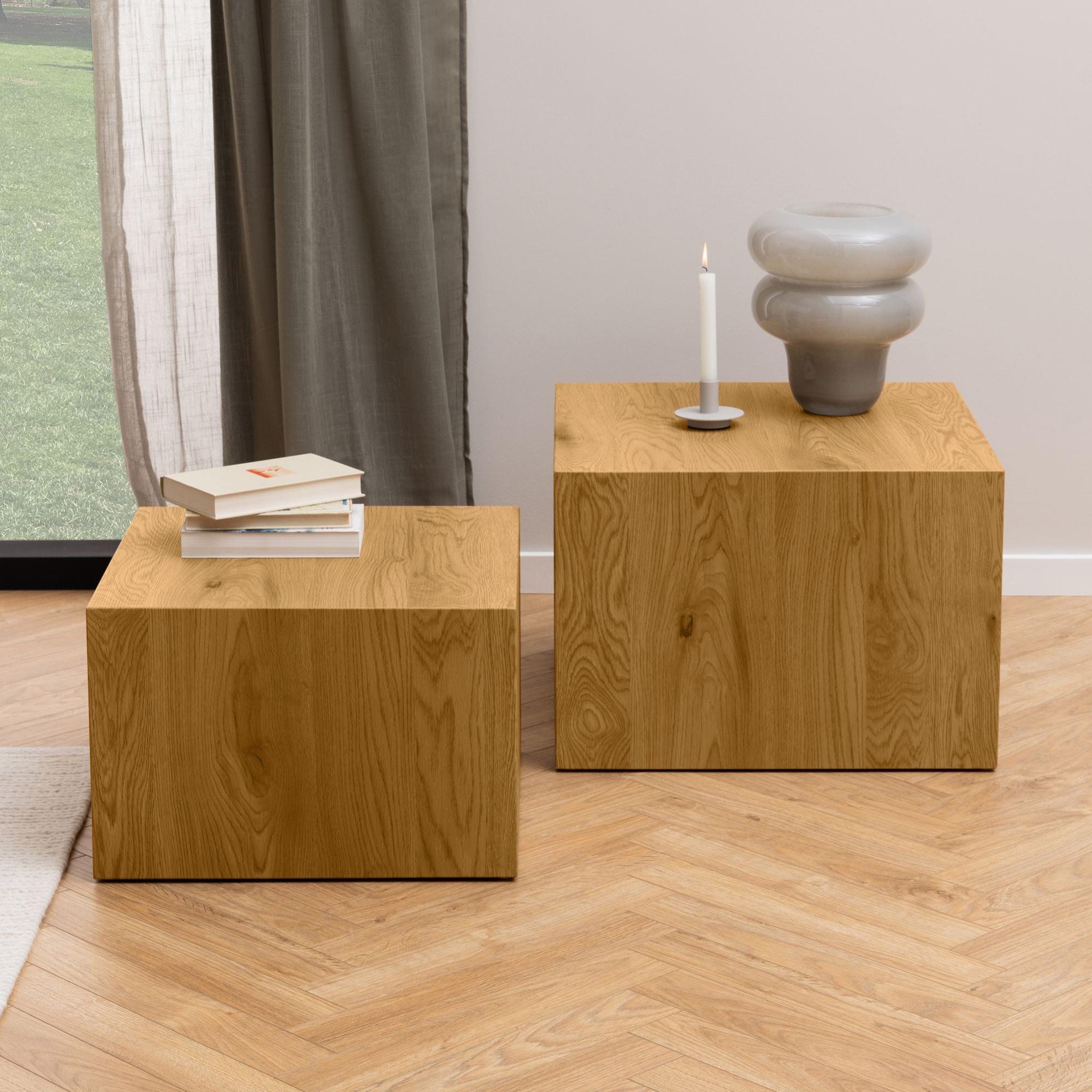 Dice table basse lot de 2 pièces. naturel. | Leroy Merlin