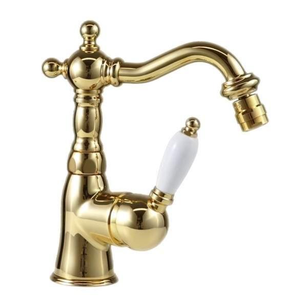 Mitigeur de bidet de style classique en couleur or Gattoni Orta 2752 ...