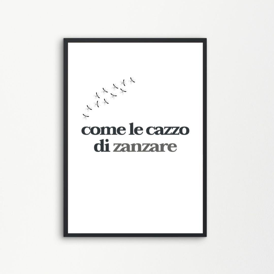 Poster Come le zanzare - Destri Gazzelle - 30 x 42 cm Made in Italy ...