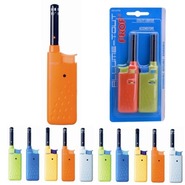Accendino/Accendigas ricaricabile set 2 pz - Mod. Prof Short | Leroy Merlin