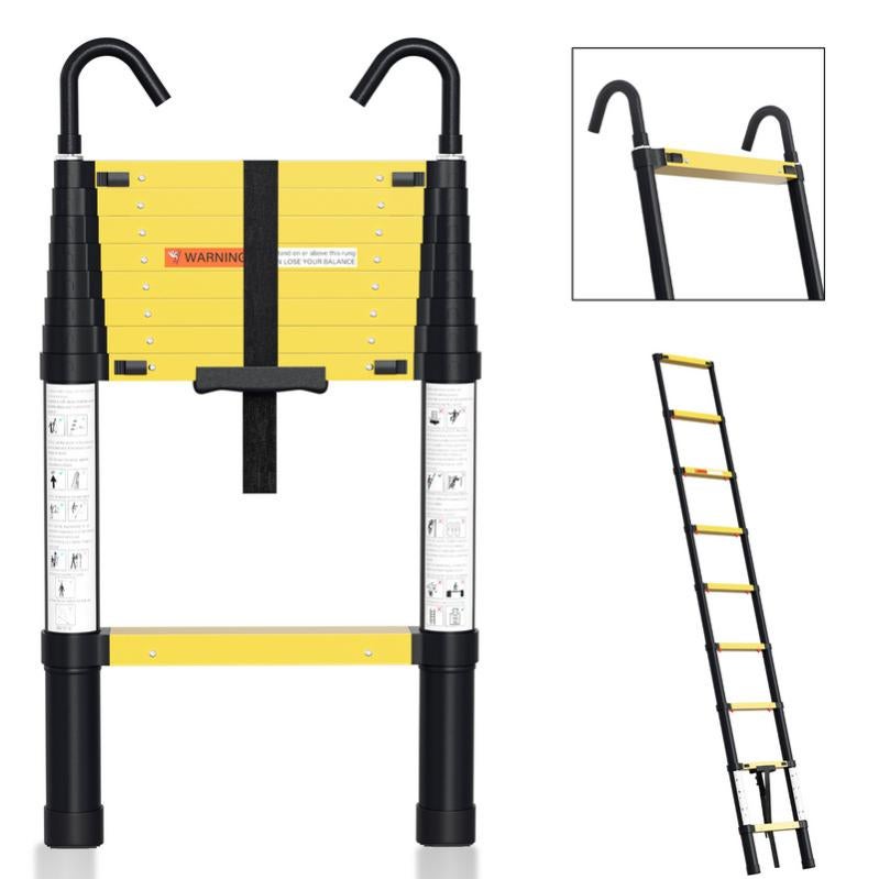 Scala Telescopica Fino A 150 Kg Stabile Scaletta In Alluminio 2,6 M ...