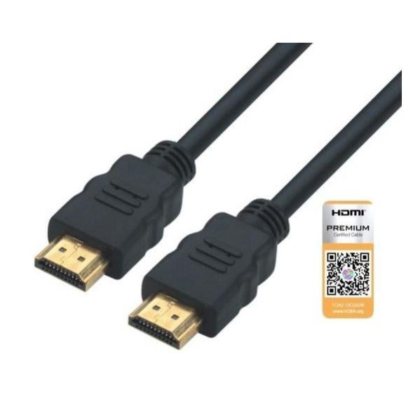 CORDON HDMI MALE / MALE 2 Metres GOLD | Leroy Merlin