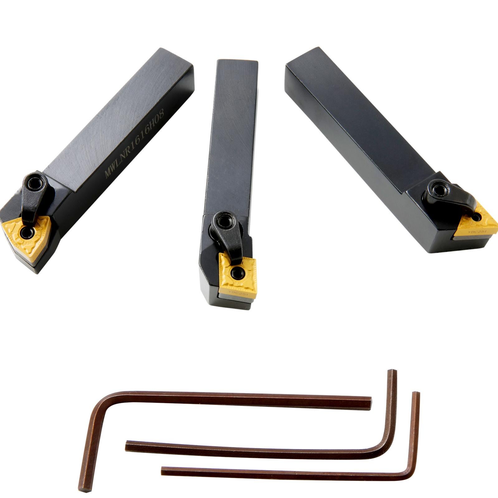 VEVOR Porte-outils de Tournage Indexables, 3PCS Porte-outils de Tour à ...