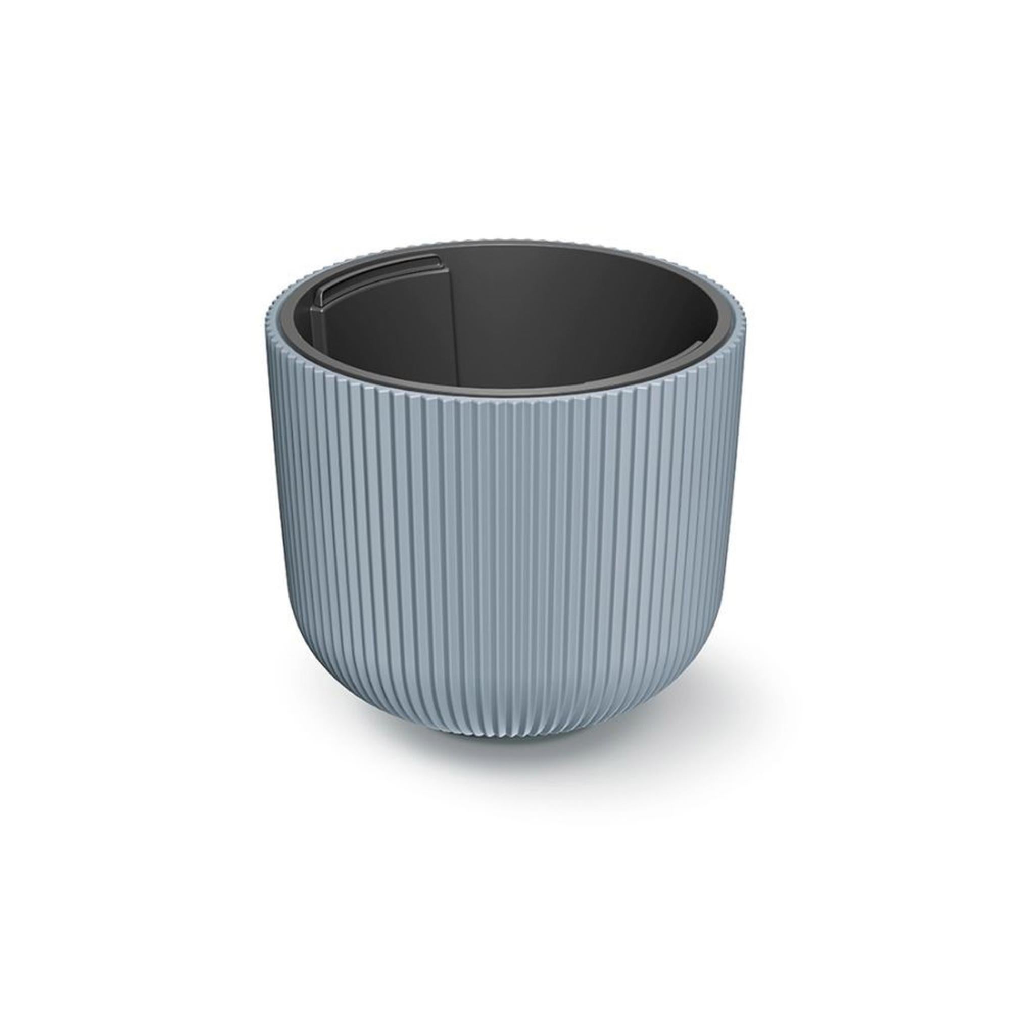 PROSPERPLAST Pot de fleur MILLY gris, avec réservoir, 29,8 x 29,8 x 25 ...