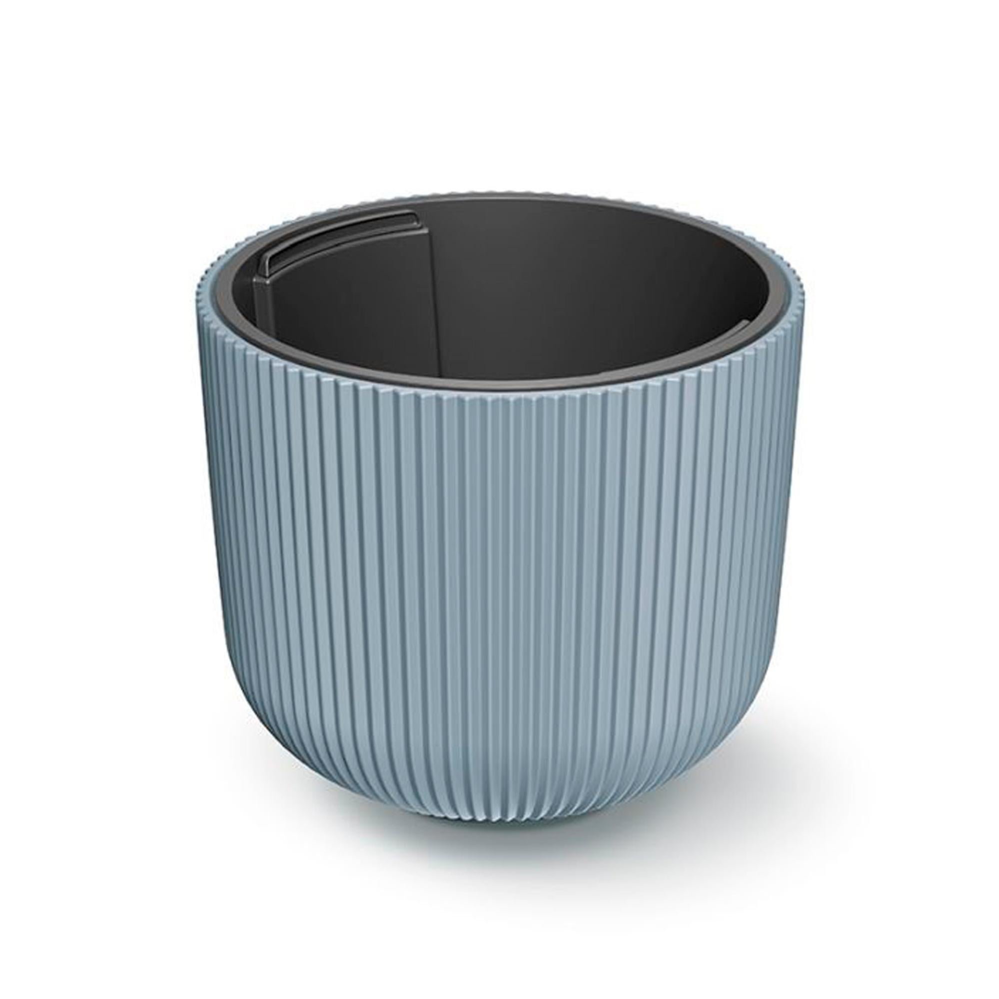 PROSPERPLAST Pot de fleur MILLY, gris, avec réservoir, 34,9 x 34,9 x 29 ...