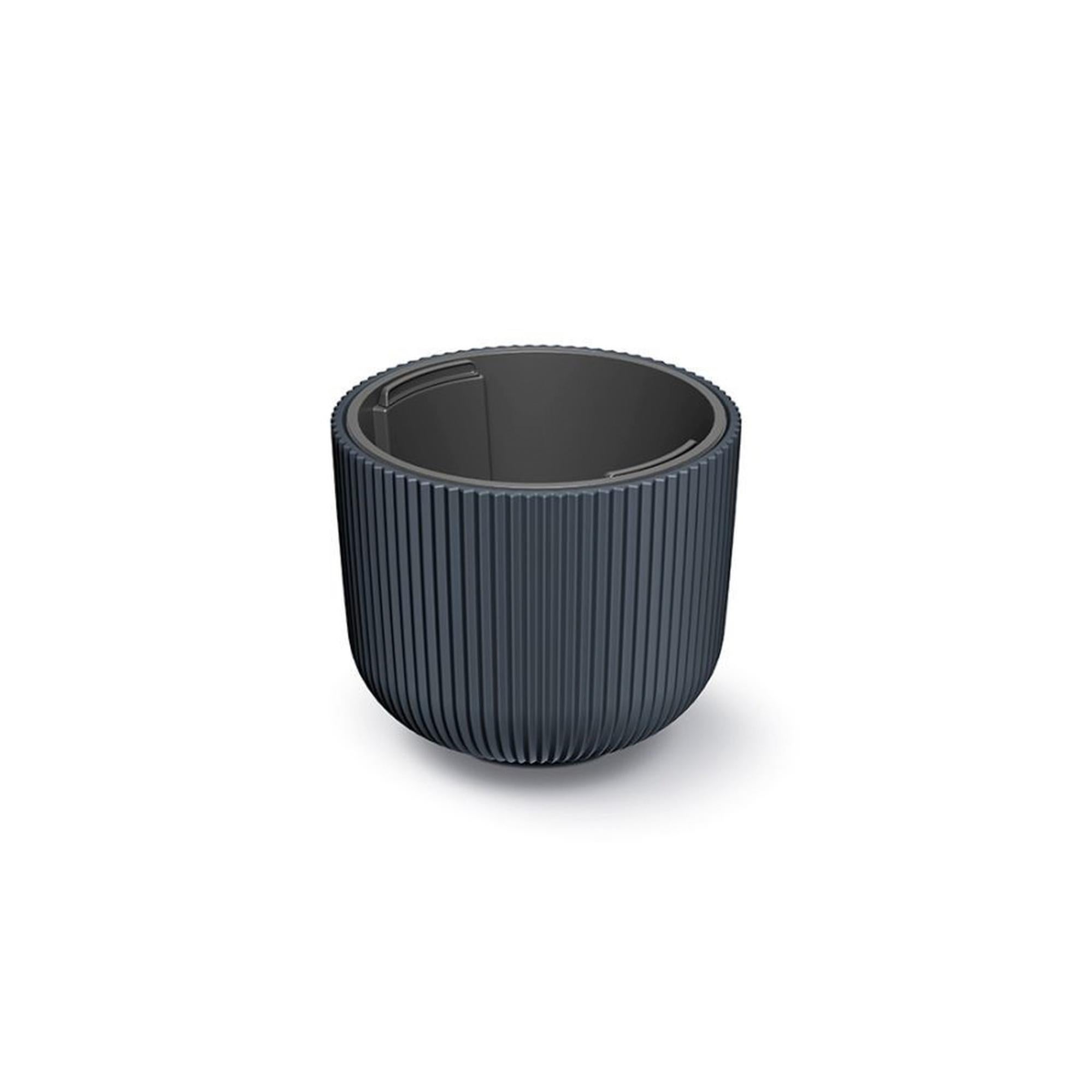 PROSPERPLAST Pot de fleurs MILLY Anthracite, avec réservoir, 23,9 x 23 ...