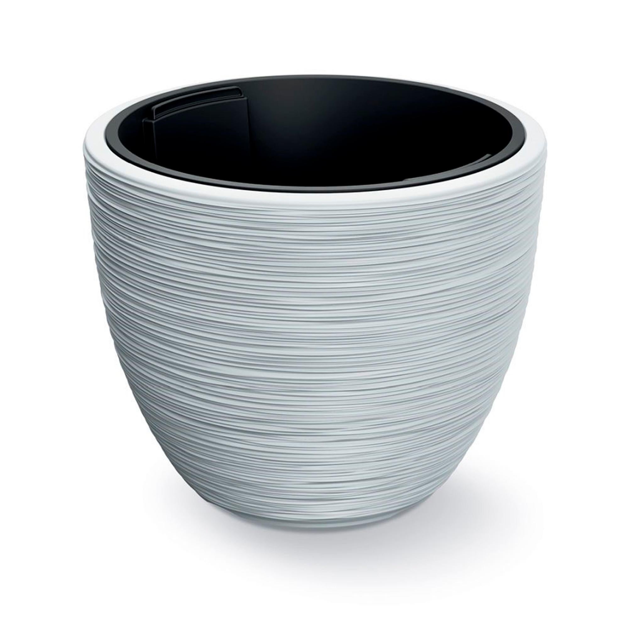PROSPERPLAST Pot de fleur FURU, blanc, avec réservoir, FURU, 39 x 39 x ...